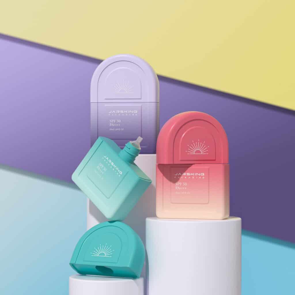 Custom 50ml Plastic Sunscreen Packaging Design